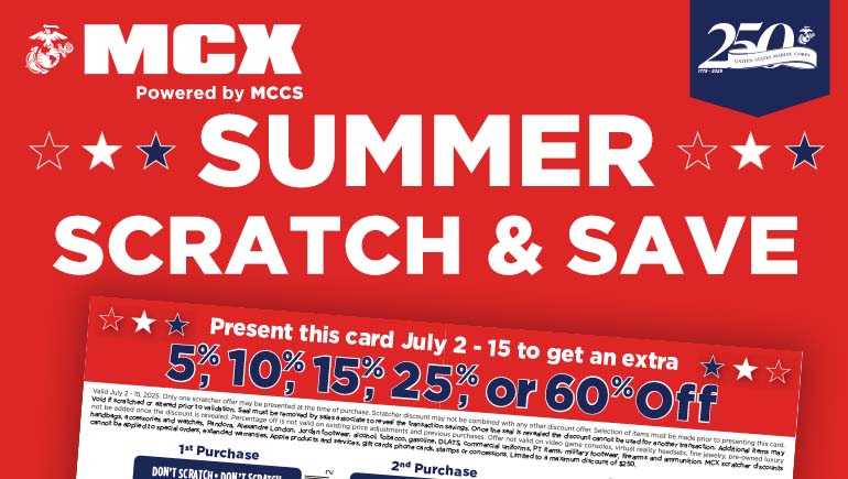 MCCS MCX: Summer Scratch & Save