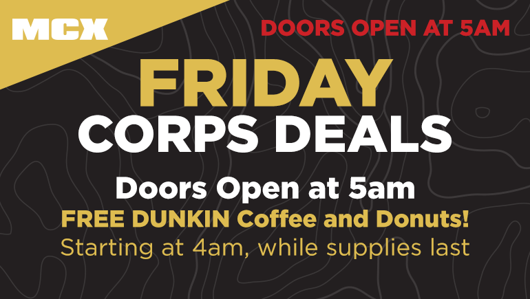 MCCS MCX: Friday Corps Deals