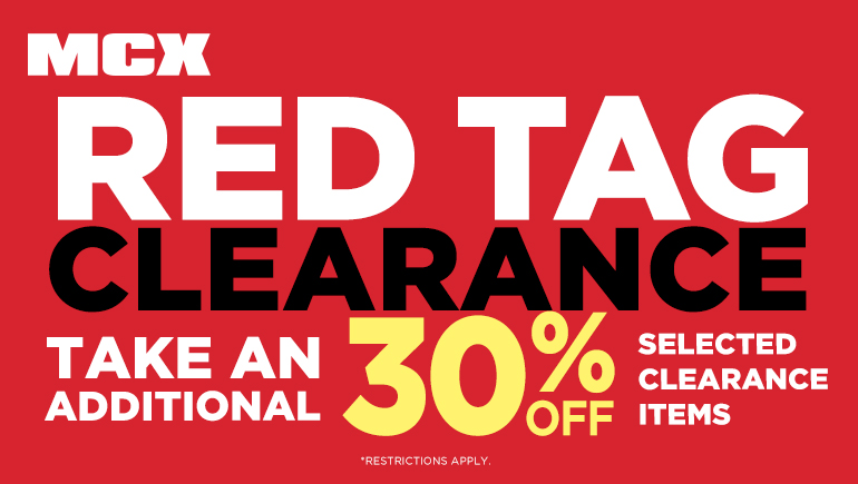 MCCS MCX: Red Tag Clearance