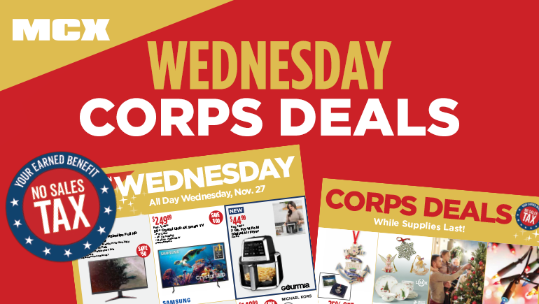 MCCS MCX: Wednesday Corps Deals