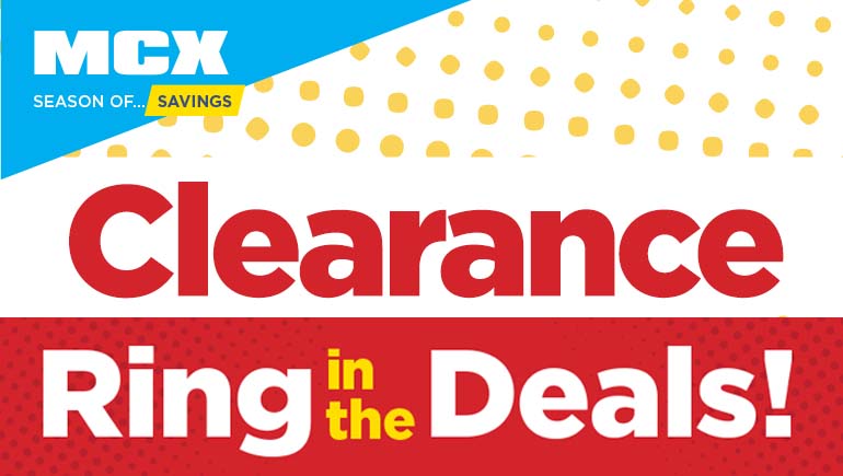 MCCS MCX: Clearance
